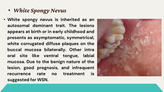 white lesions of oral mucosa........pptx
