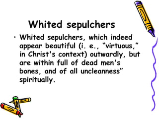 White Lies and Whited Sepulchers in the HOD | PPT