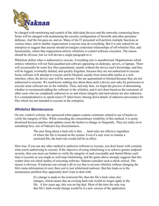 Whitelist Tutorial 1 | PDF | Operating Systems | Computer Software and ...