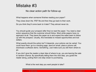 Top Mistakes in Writing a White Paper | PPT