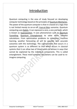 Quantum Computing | PDF