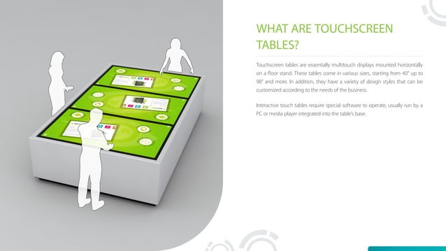Whitepaper: 5 Reasons to Use Touch Screen Tables | PDF