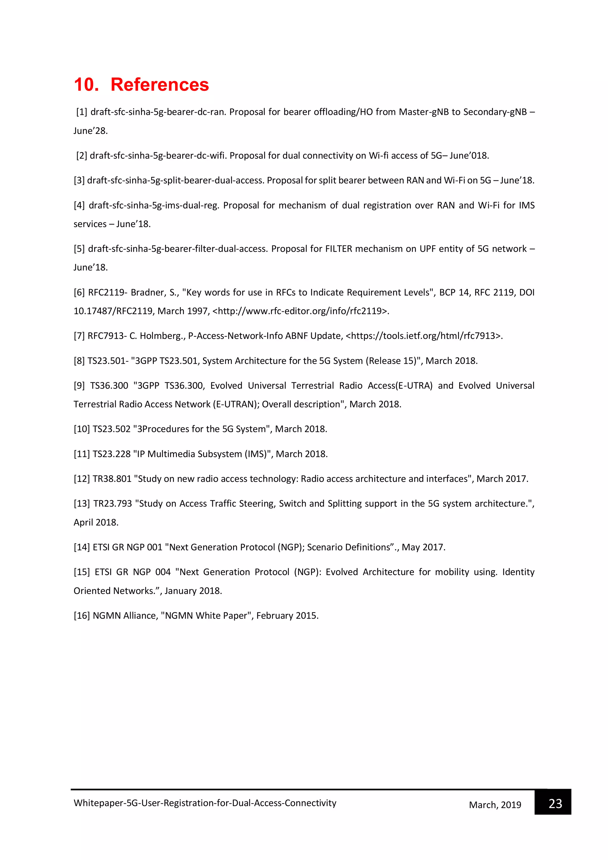 White paper 5g-user-registration-for-dual-access--dual-connectivity-march2019 | PDF