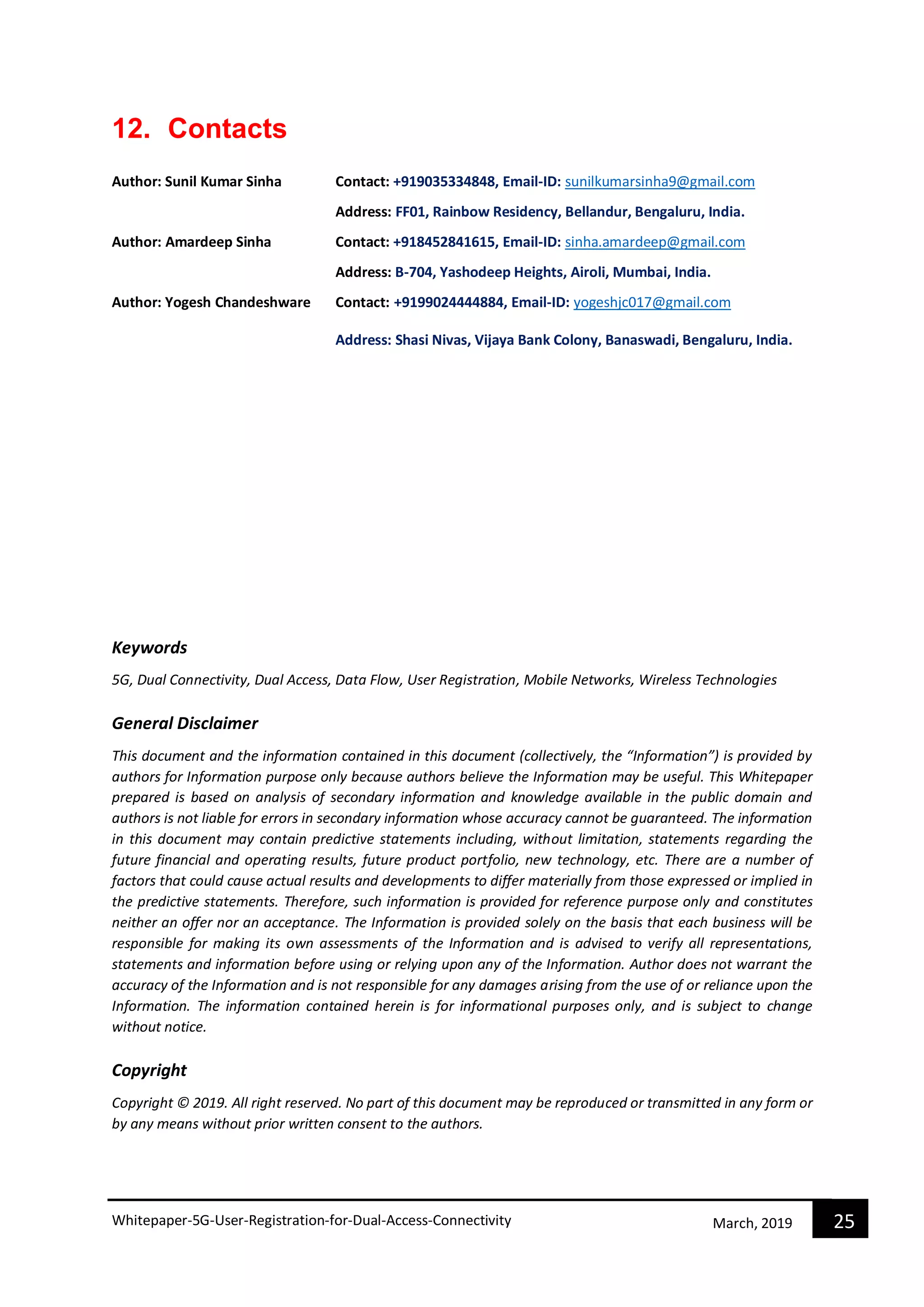 White paper 5g-user-registration-for-dual-access--dual-connectivity-march2019 | PDF