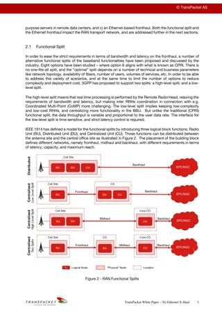 Enabling 5G X-Haul with Deterministic Ethernet - A TransPacket ...