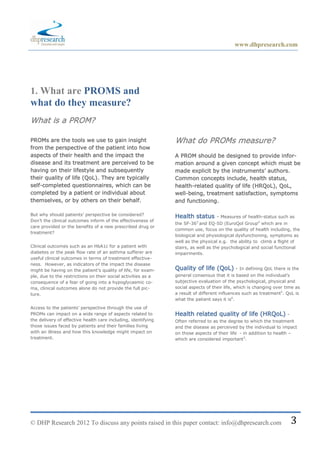 White paper 5 things you need to know about patient reported outcome ...