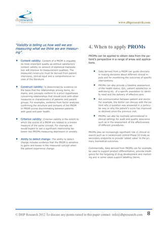 White paper 5 things you need to know about patient reported outcome ...