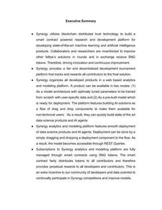 Synergy Platform Whitepaper alpha | PDF | Databases | Computer Software and Applications