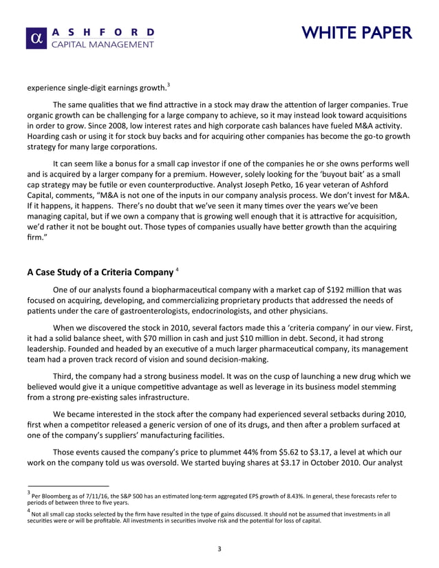 White paper ashford capital - capturing the small cap effect (2)