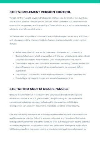 Sox regulation and Analytics | PDF