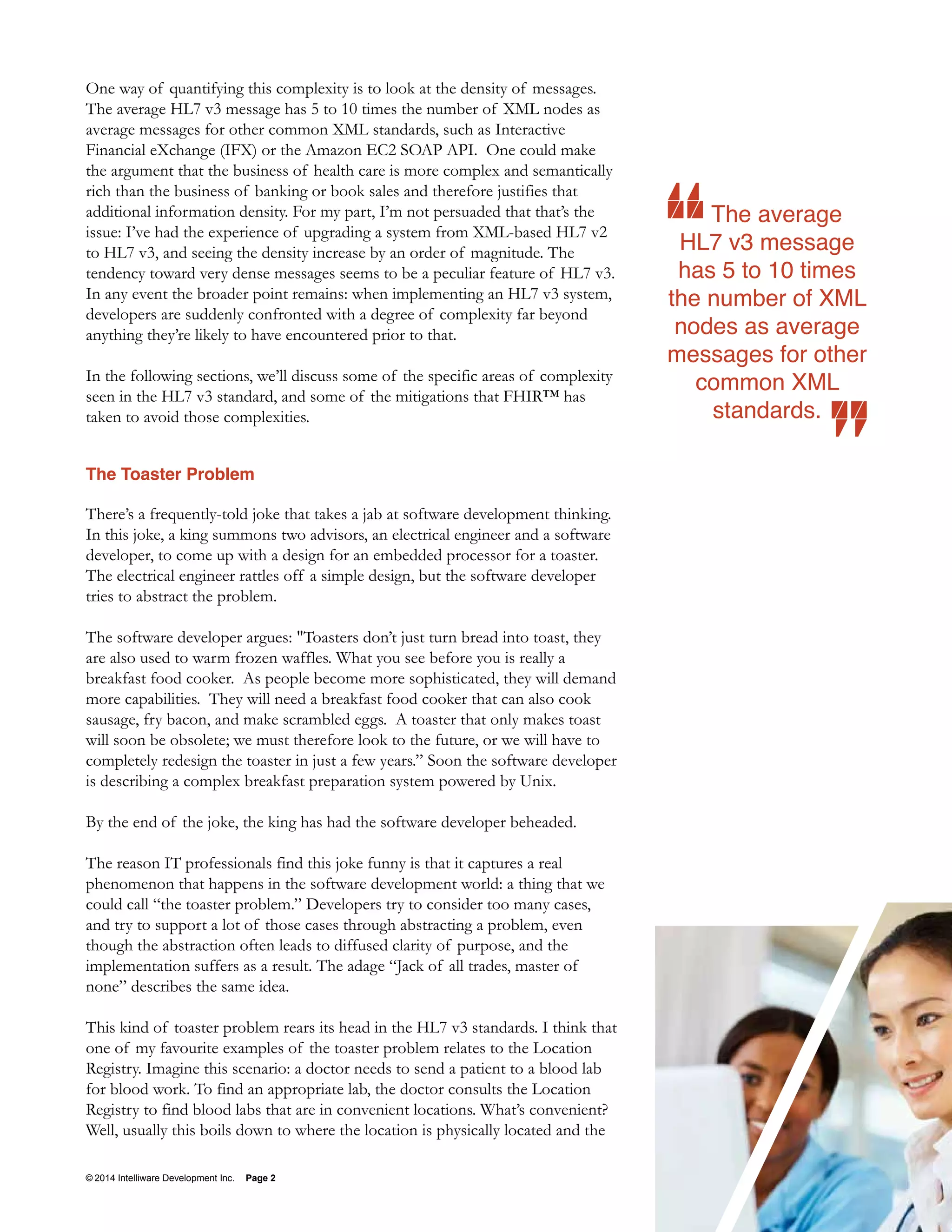 The HL7 Games: Catching FHIR - Healthcare Standards after v3 | PDF