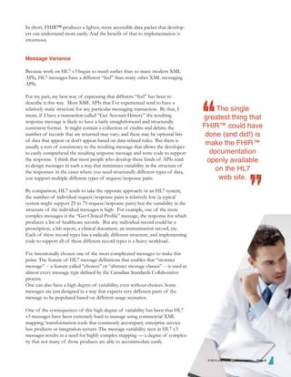 The HL7 Games: Catching FHIR - Healthcare Standards after v3 | PDF