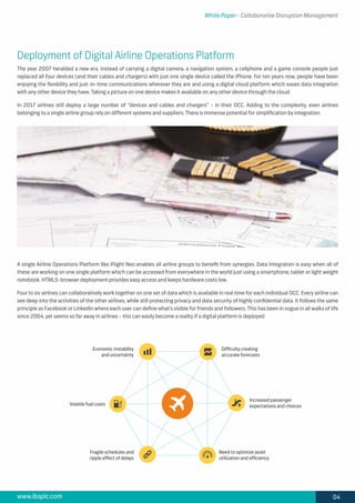 Collaborative Disruption Management - Digital Airline Operations | PDF