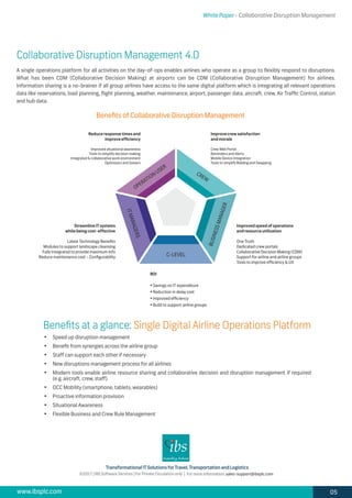 Collaborative Disruption Management - Digital Airline Operations