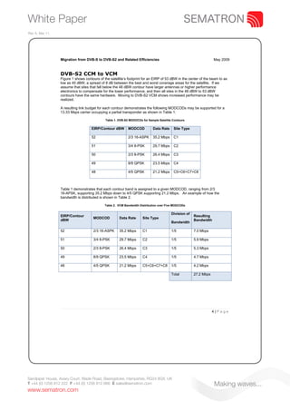 Comtech - Migration DVB-S to DVB-S2 | PDF | Digital Audio | Computer Software and Applications