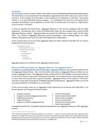 D365 F&O - Data and Analytics White Paper | PDF