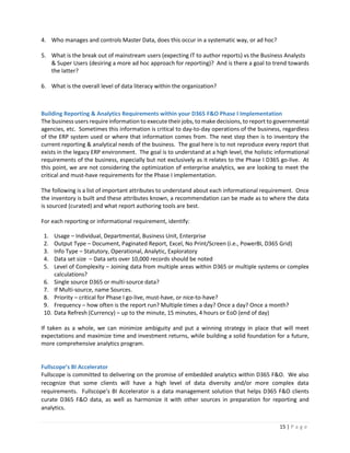 D365 F&O - Data and Analytics White Paper | PDF