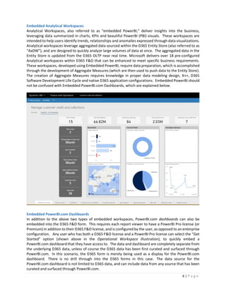D365 F&O - Data and Analytics White Paper | PDF