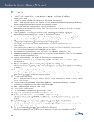 Surviving the Disruptive Change in Media Industry | PDF