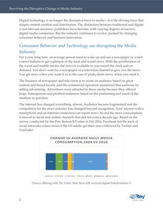 Surviving the Disruptive Change in Media Industry | PDF