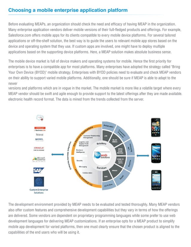 Mobile enterprise application platforms: MEAP | PDF