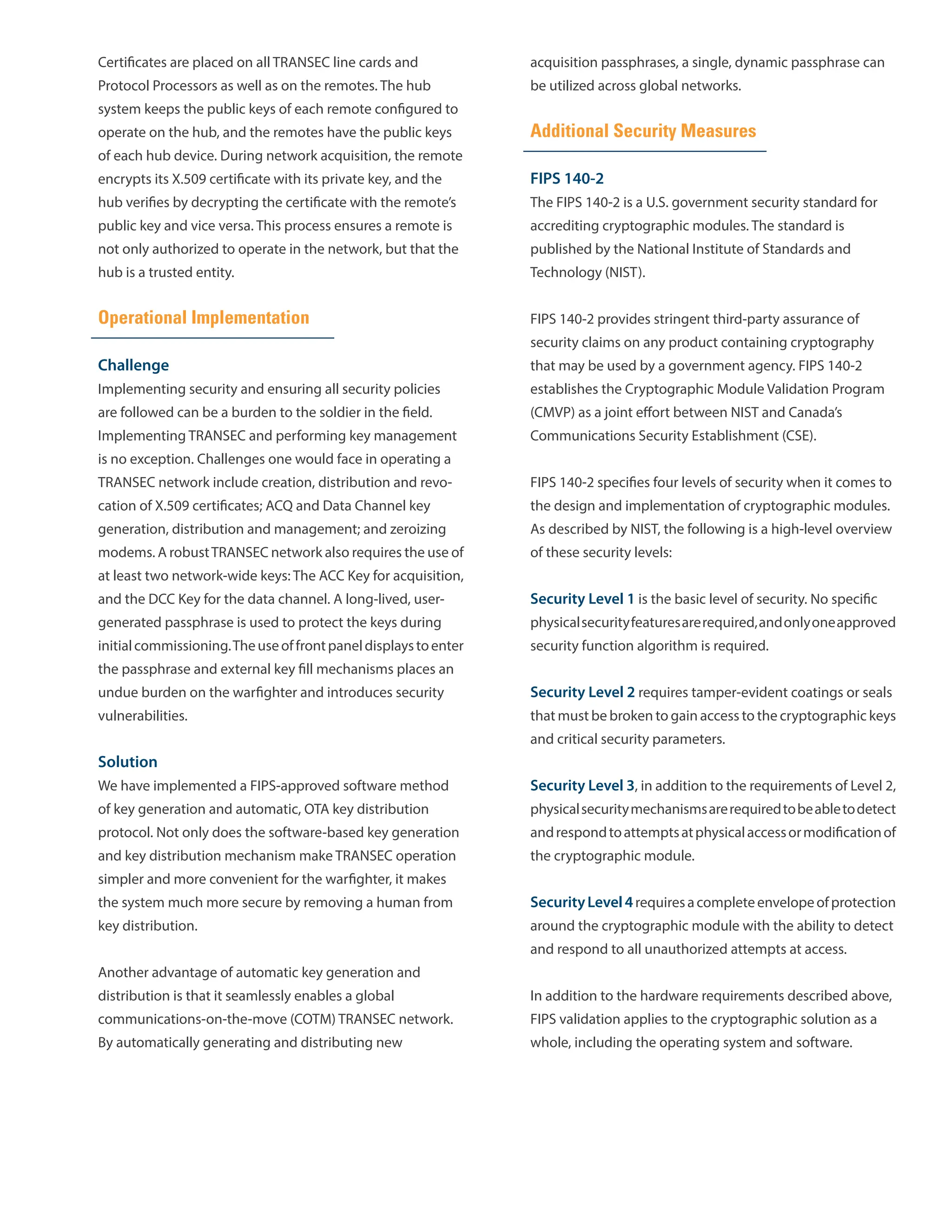 WhitePaper GovDef Transmission Security (TRANSEC) | PDF