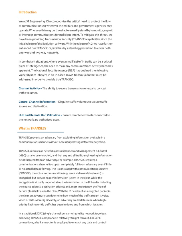 WhitePaper GovDef Transmission Security (TRANSEC) | PDF