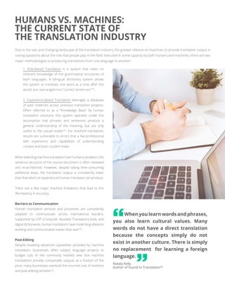 Man vs. Machine: A Guide to Understanding Translation Technology in ...
