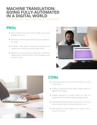 Man vs. Machine: A Guide to Understanding Translation Technology in Modern Business Use Cases ...