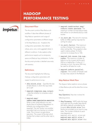White paper hadoop performancetuning | PDF