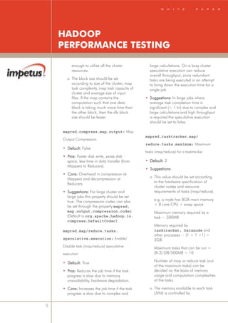 White paper hadoop performancetuning | PDF