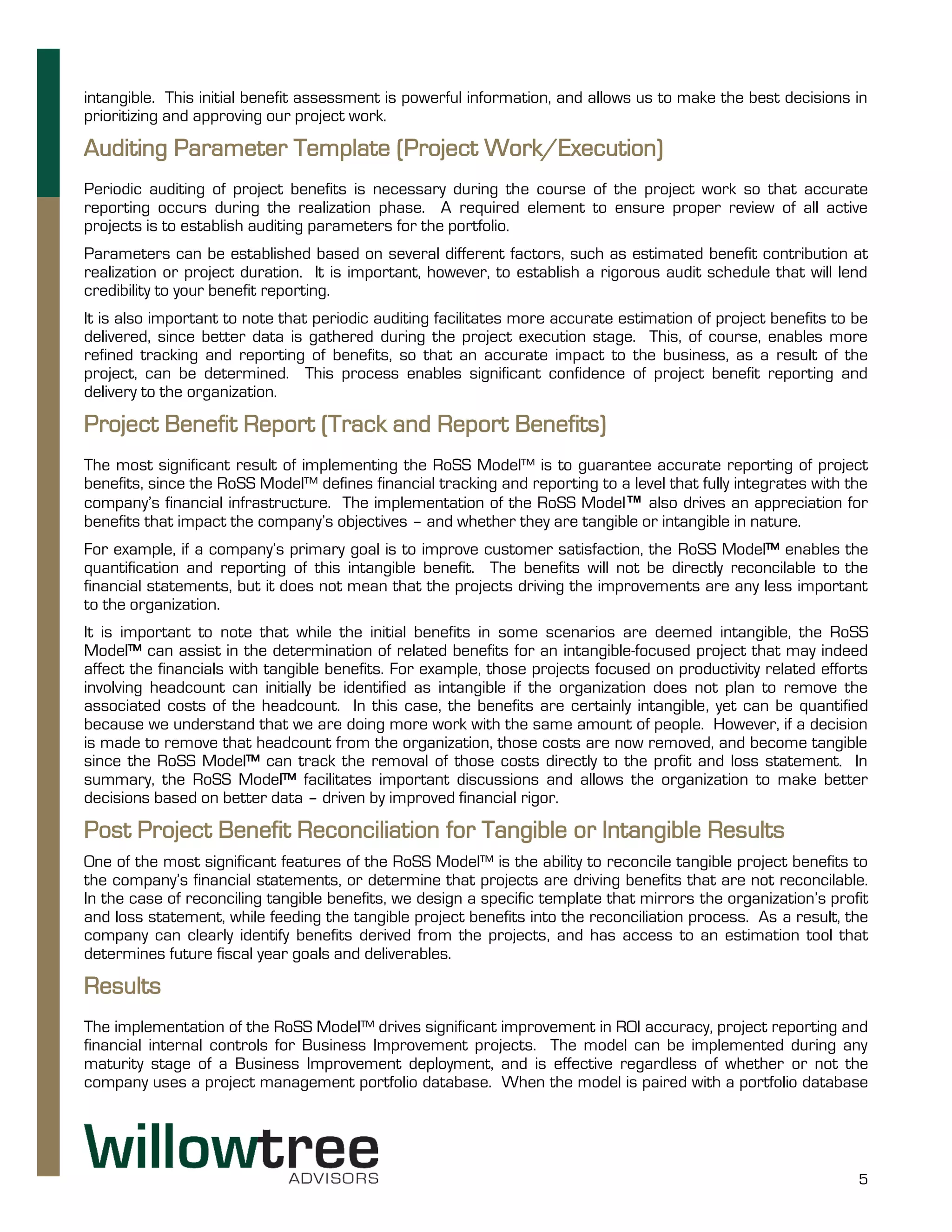 Project Benefit Validation - Lean Six Sigma | PDF