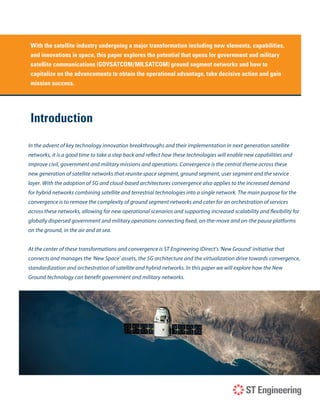 Whitepaper: New Ground for Modern MILSATCOM Networks | PDF