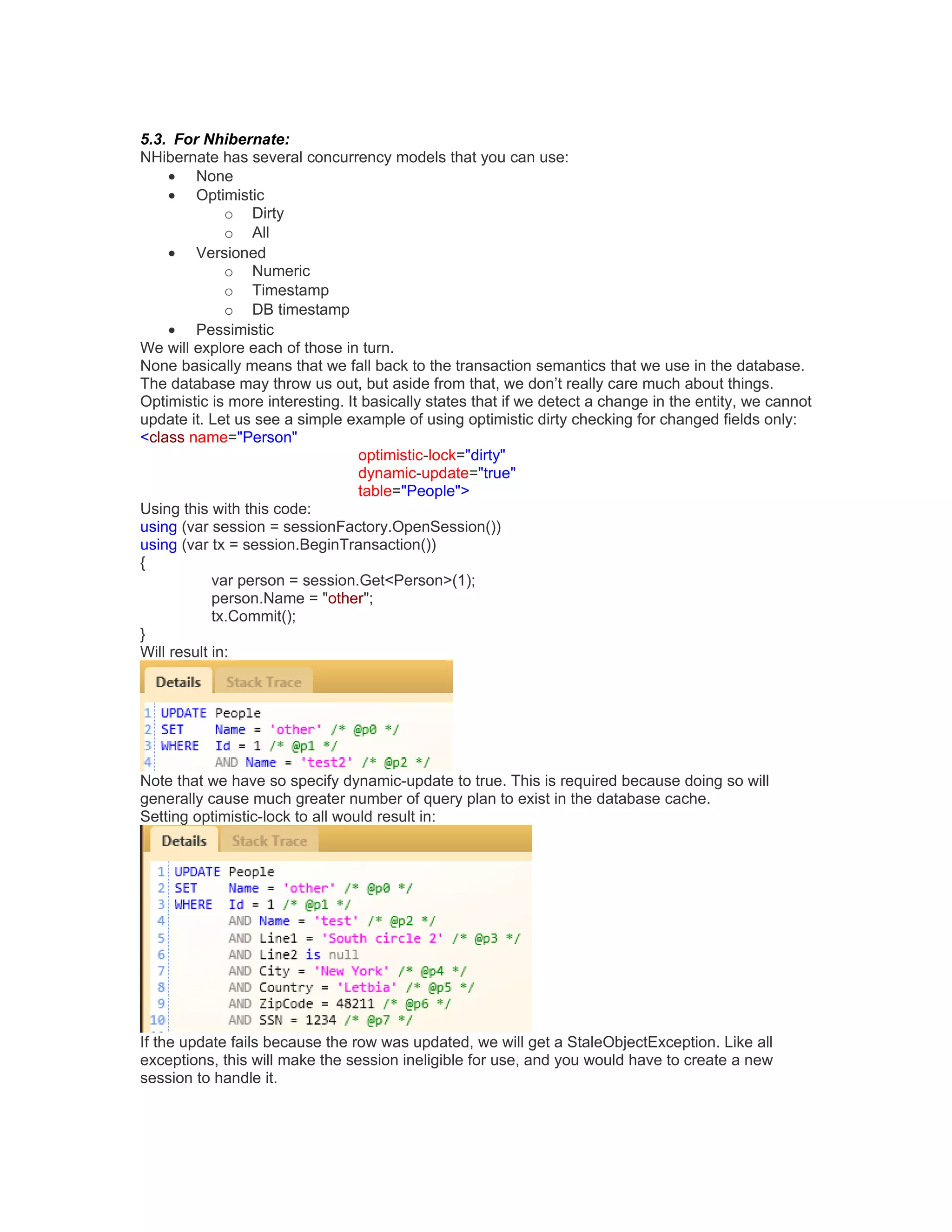 White Paper On ConCurrency For PCMS Application Architecture | DOC | Databases | Computer ...