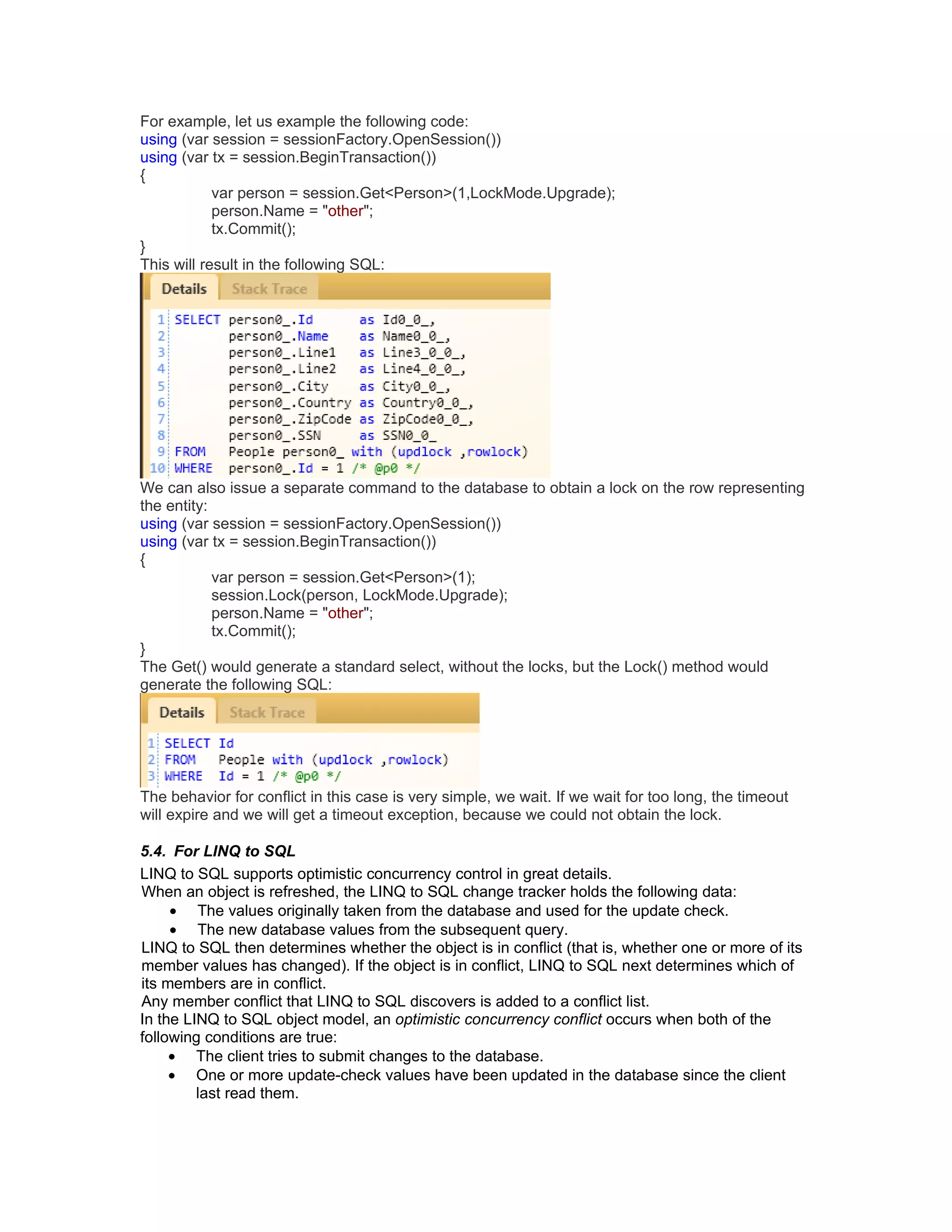 White Paper On ConCurrency For PCMS Application Architecture | DOC | Databases | Computer ...