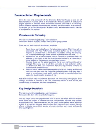 White Paper - Overview Architecture For Enterprise Data Warehouses | PDF | Databases | Computer ...