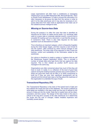 White Paper - Overview Architecture For Enterprise Data Warehouses | PDF | Databases | Computer ...
