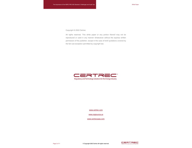 Importance of the NERC PRC-005 Standard - Challenges and Audit Tips | PPT