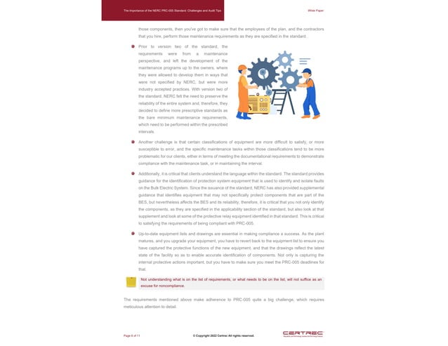 Importance of the NERC PRC-005 Standard - Challenges and Audit Tips | PPT