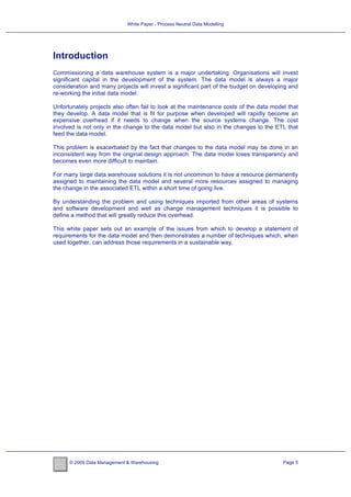 White Paper - Process Neutral Data Modelling | PDF