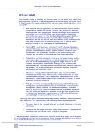 White Paper - Process Neutral Data Modelling | PDF