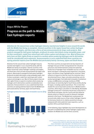 Middle East H2 exports | PDF | Power and Energy Industry | Industries