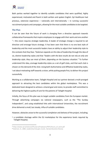 Tallaght Hospital Work Force Planning: Project Year Ahead | PDF