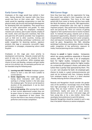 Rewards & recognition alignment with Life-cycle of Employees | PDF