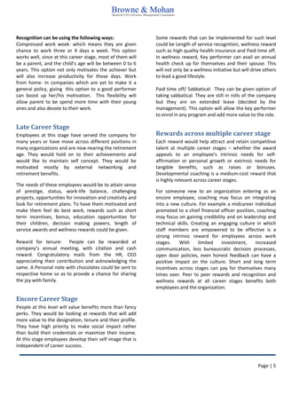Rewards & recognition alignment with Life-cycle of Employees | PDF