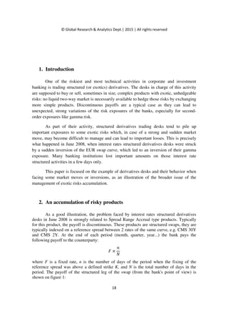 Risk management in exotic derivatives trading | PDF