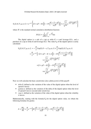 Risk management in exotic derivatives trading | PDF