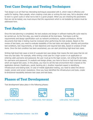 Whitepaper Test Case Design and Testing Techniques- Factors to Consider ...