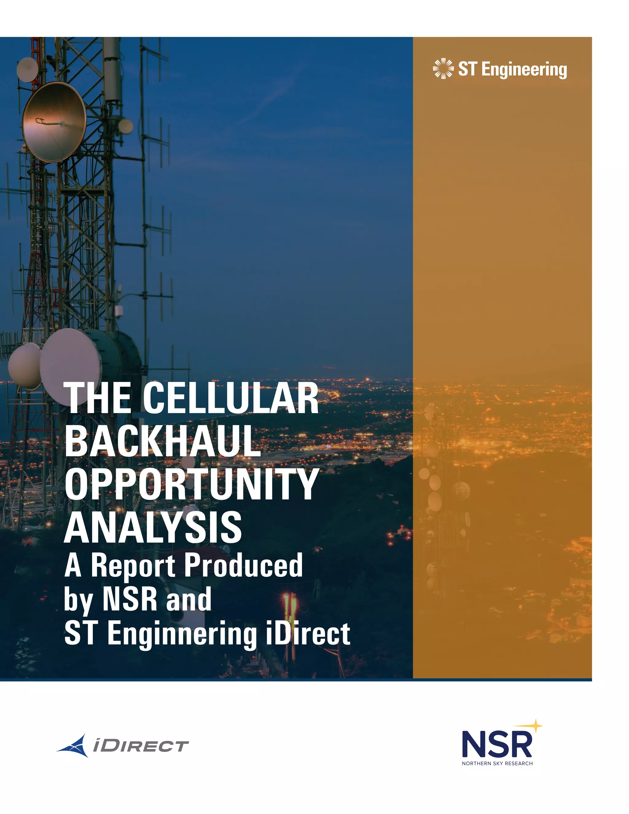 Whitepaper: The Cellular Backhaul Opportunity Analysis | PDF | Computer Networking | Computing