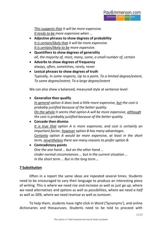 White Paper: the language of report writing | PDF